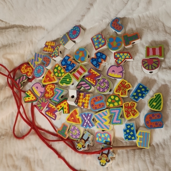 Toys | Melissa And Doug Alphabet Lacing Puzzle 2 Sets | Poshmark